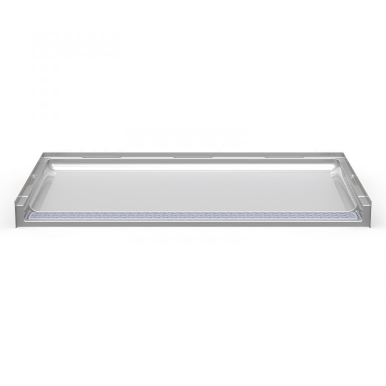 ADA Roll-In Shower Pan - Seamless 63x37 w/Front Trench Drain