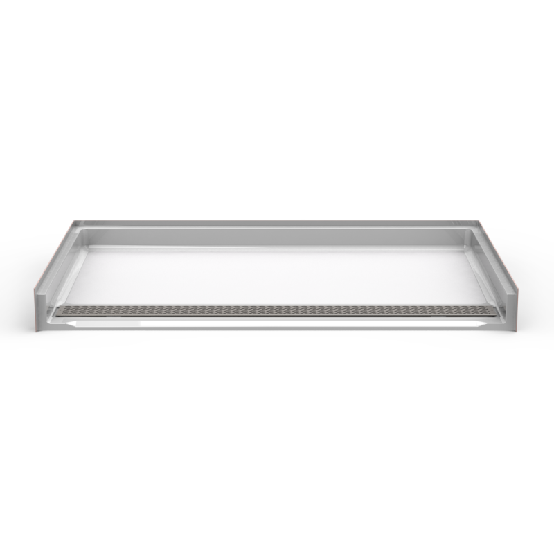ADA Roll-In Shower Pan - Seamless 63x39 w/front trench drain