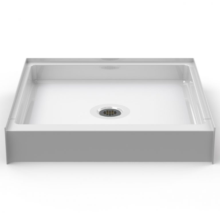 Curbed Shower Pan - Seamless 36x36