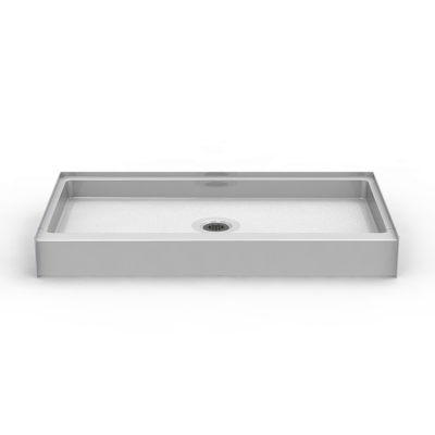 Curbed Shower Pan - Seamless 54x30