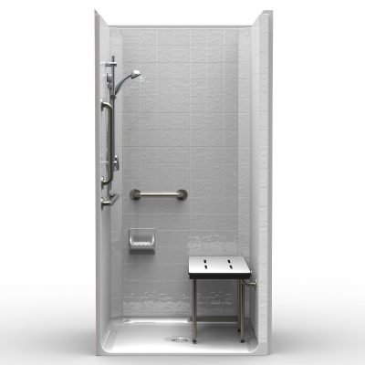 ADA Transfer Shower - One Piece 40x38 - Classic Tile
